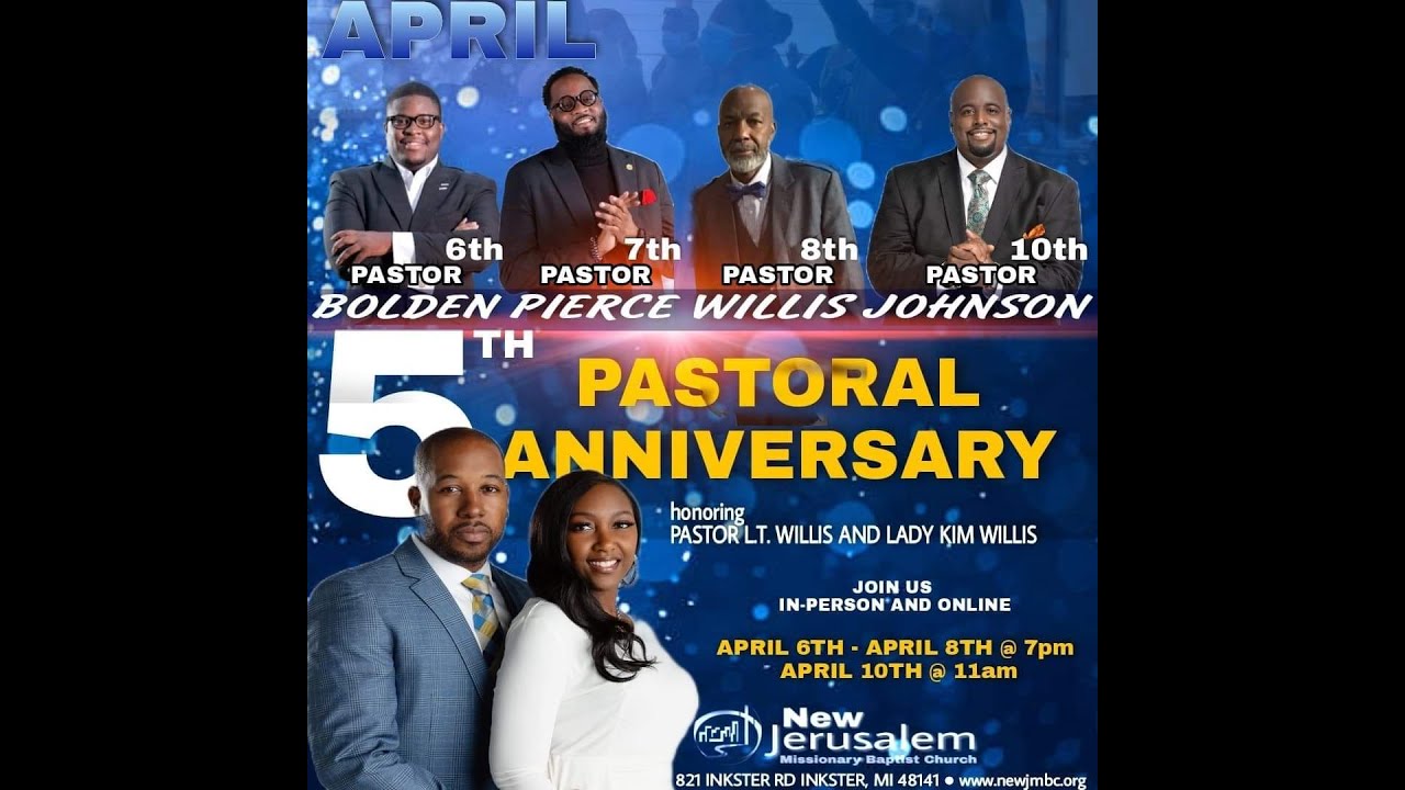 5th Pastoral Anniversary Service 4/10/22 - YouTube