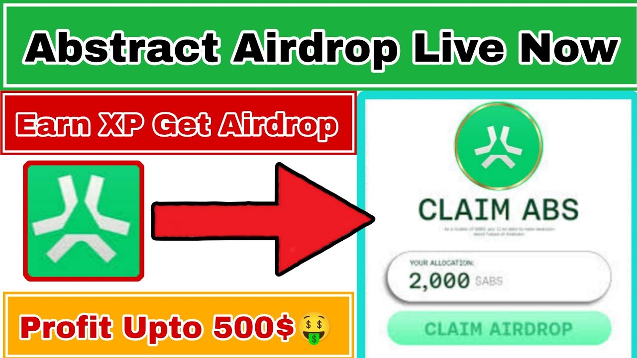 Abstract Airdrop| Abstract Airdrop Guide| Earn XP Get Abstract Airdrop ...