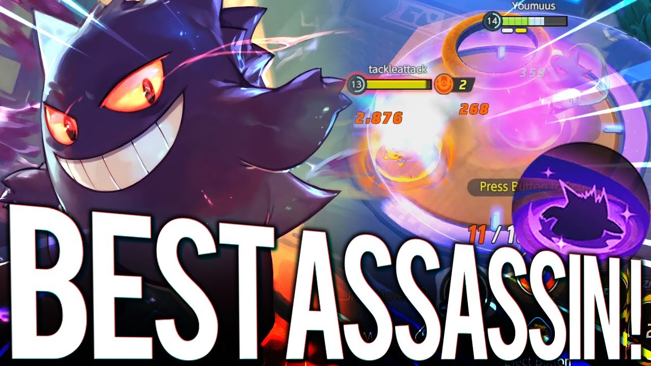 NEW BUFFED GENGAR 1 SHOTS EVERYONE ! POKEMON UNITE GENGAR BEST BUILD ...