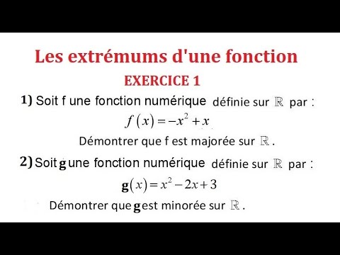 Fonction majorée fonction minorée exercice 1 - YouTube