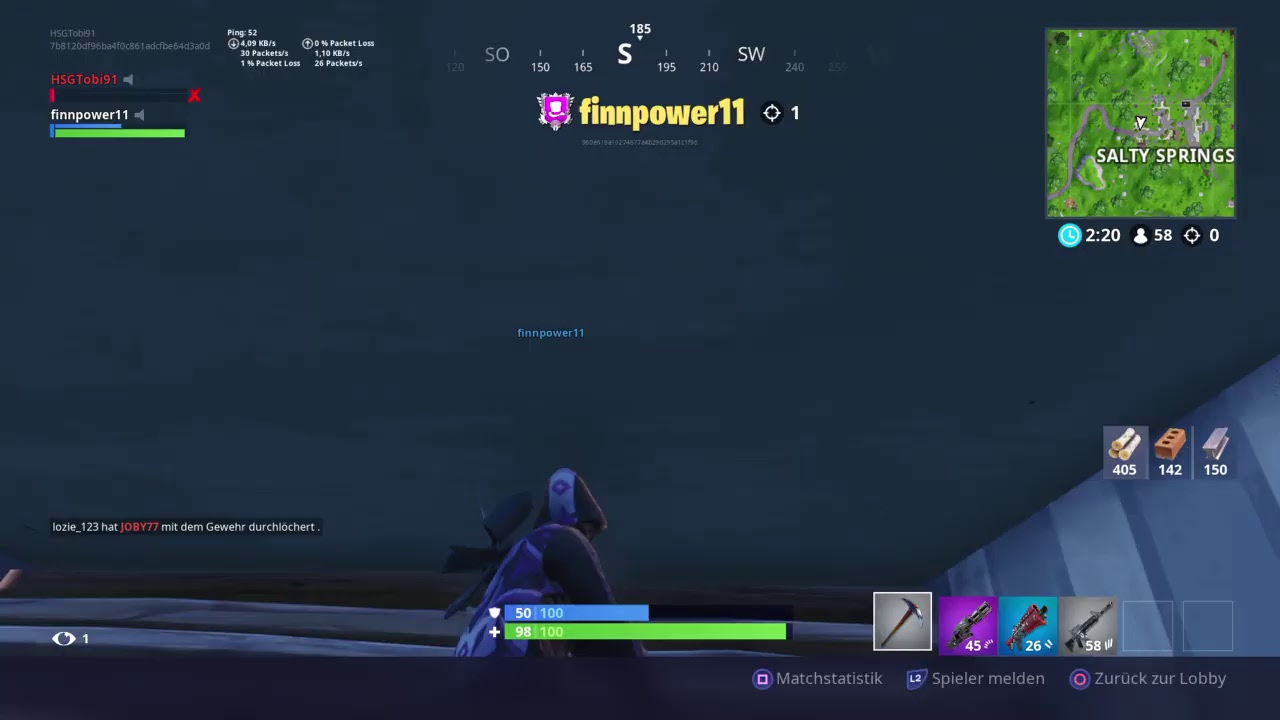 Fortnite pures Gold 4 Squad - YouTube
