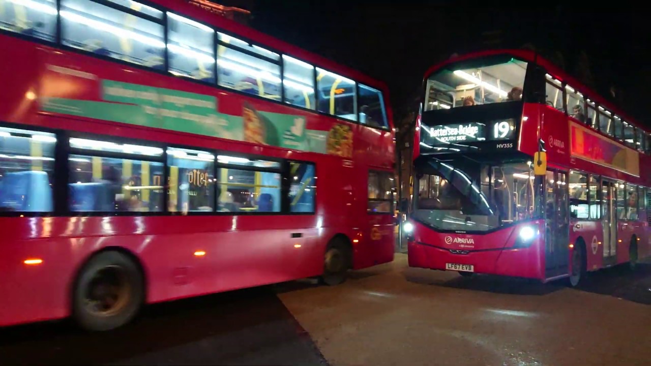 London Buses at Night -- Cambridge Circus (2020) - YouTube