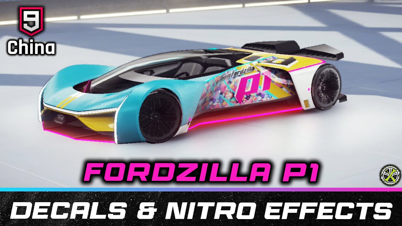 Asphalt 9 China | Fordzilla P1 Decals & Nitro Effects Showcase - YouTube