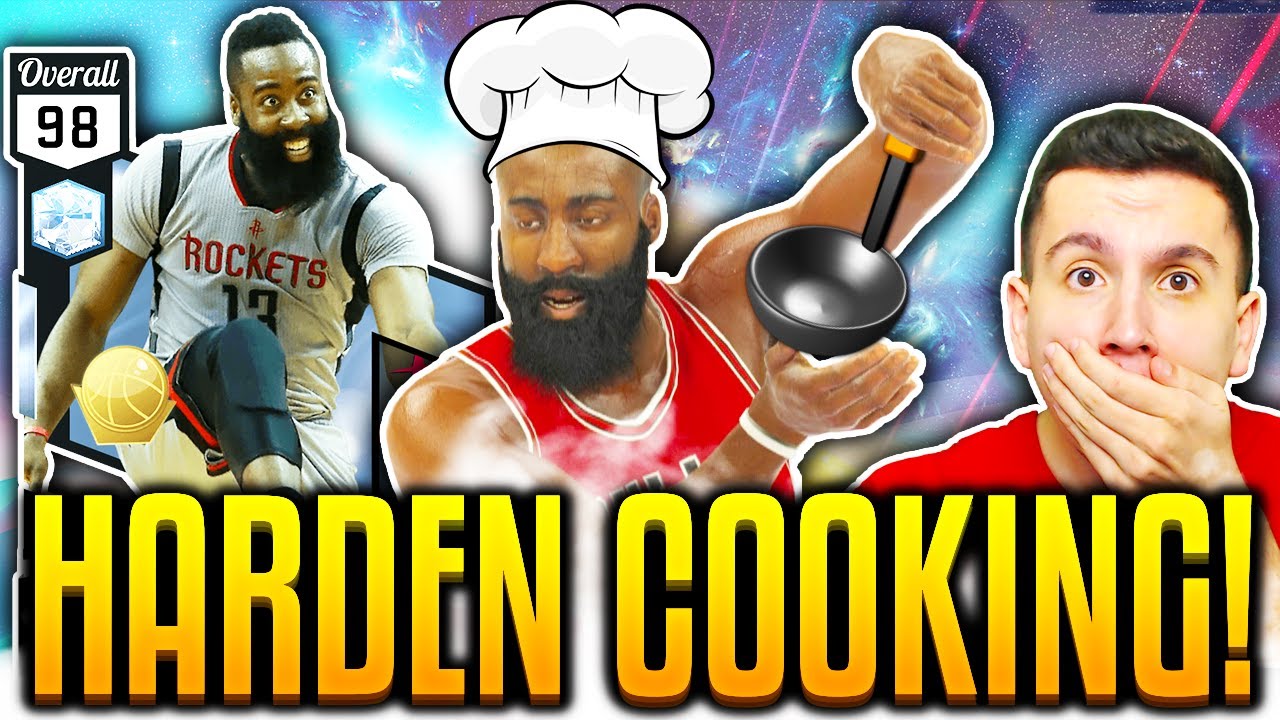 DIAMOND 98 JAMES HARDEN COOKING! MUST WIN PINK DIAMOND GAME! NBA 2K17 ...