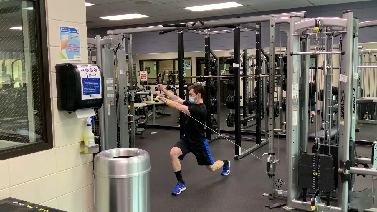 Split Stance Low to High Cable Chop - YouTube