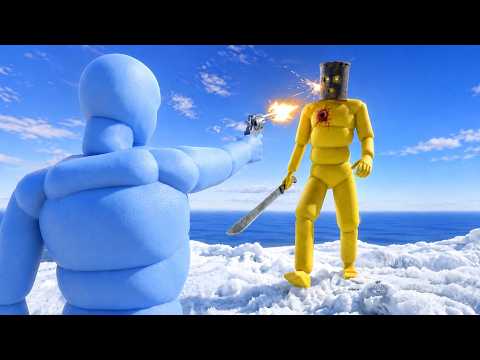 NPC Wars with Active Ragdoll Dudes #40 Euphoria Physics