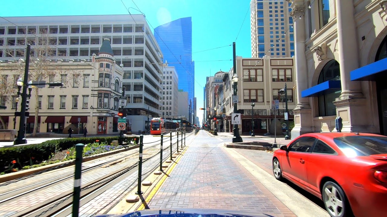 Driving in Downtown Houston, Texas USA - YouTube