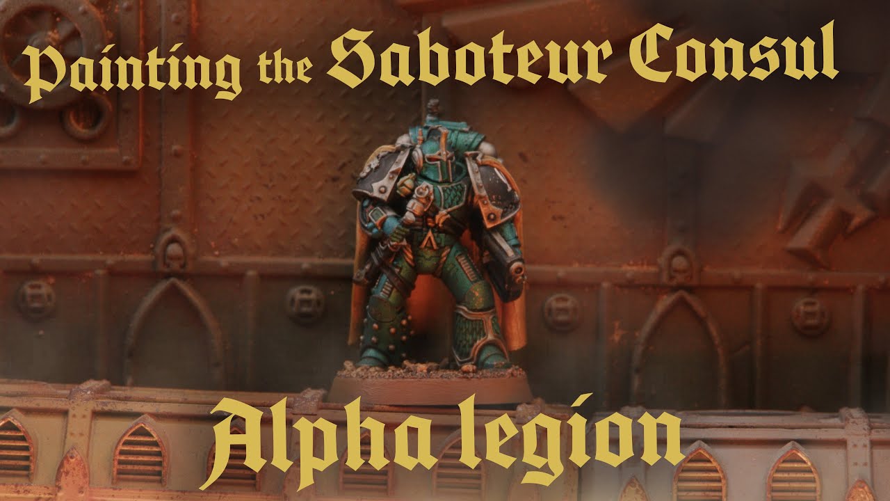 Painting the Alpha Legion Saboteur Consul - YouTube