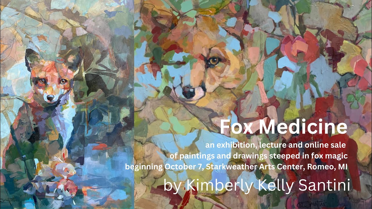 Fox Medicine Lecture, A Love Affair, artist talk, painter, fox - YouTube