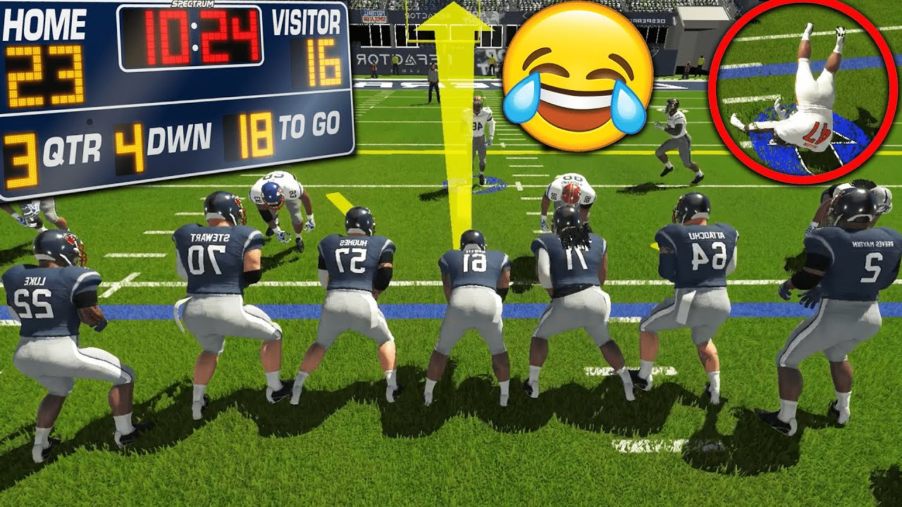THE DUMBEST BUT FUNNIEST GAME OF ALL TIME! [Football Simulator] - YouTube