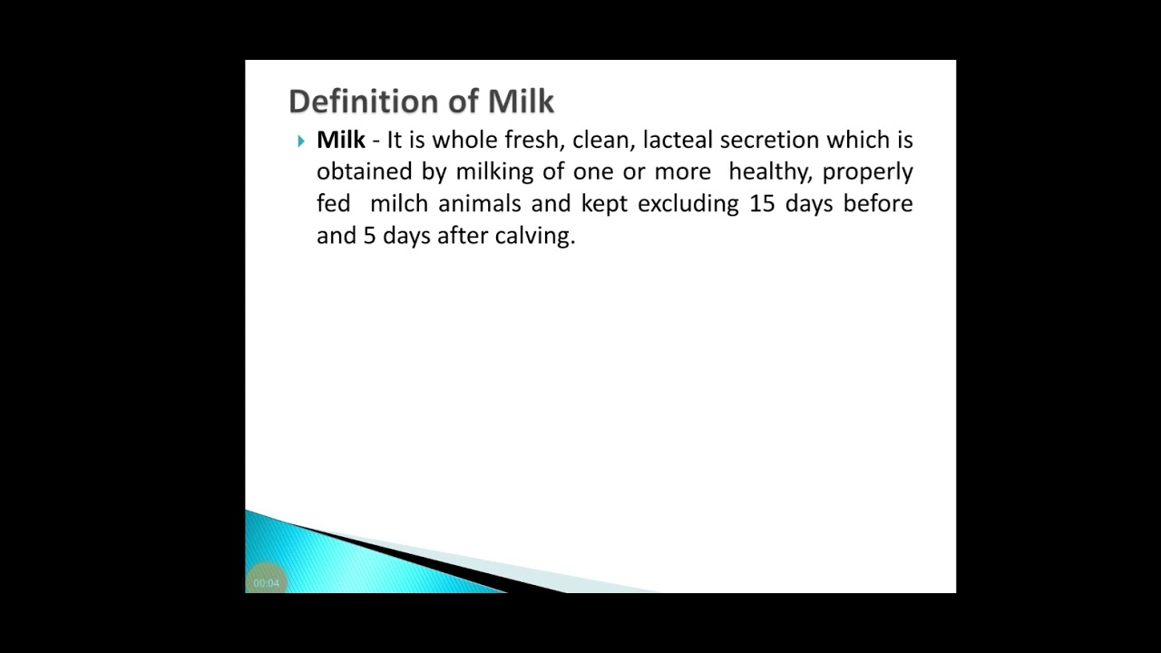 Biosynthesis, chemical and physical composition of milk - YouTube
