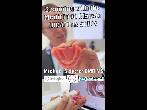 Scanning with the Medit i900 Classic at IDS - LOCATOR and Edentulous ...