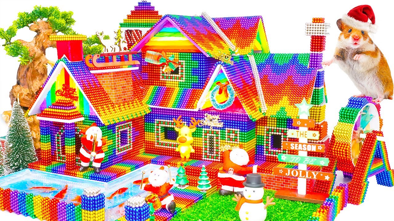Satisfying Video Build Modern Country House Has Bell Tower & Reindeer ...
