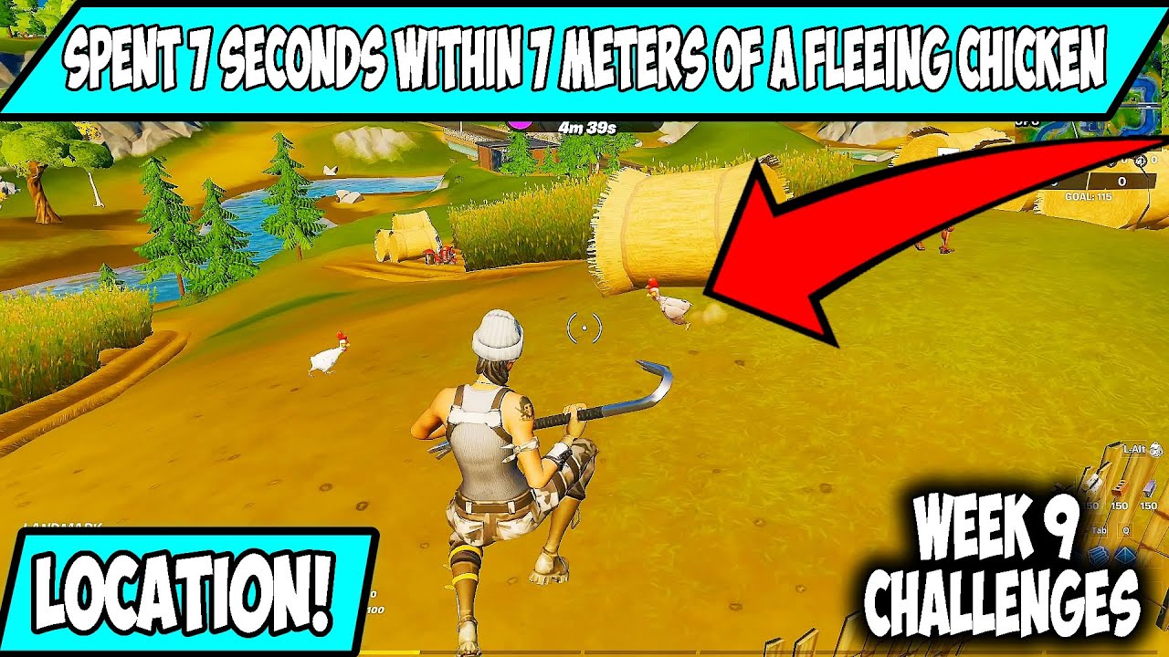 Spent 7 seconds within 7 meters of a fleeing chicken FORTNITE CHAPTER 2 ...