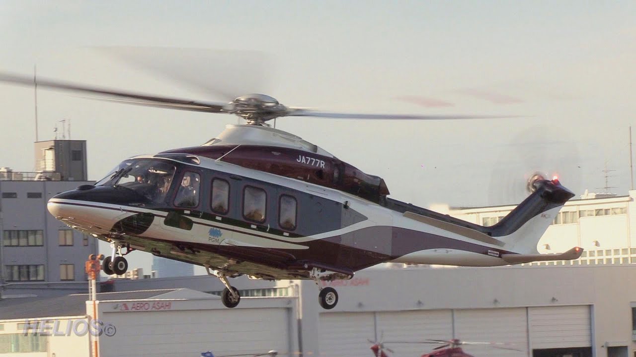 【Tokyo Heliport】Various Helicopter Takeoffs and Landings - YouTube