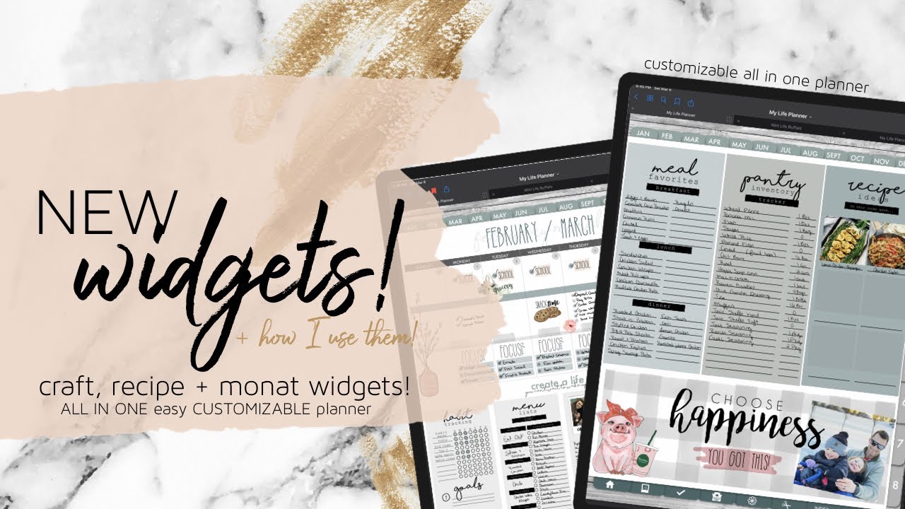 Craft Planner widgets, Monat planner Widgets, Recipe Planner Widgets ...