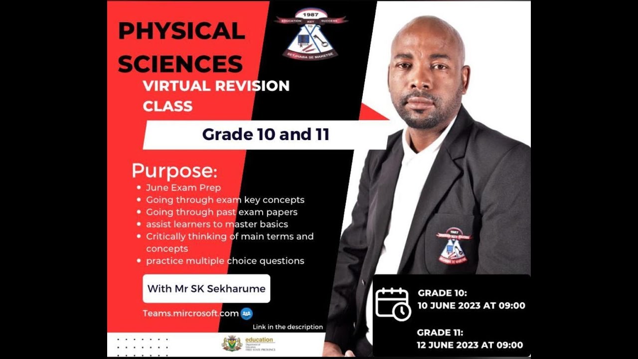 Physical Sciences Grade 10 June Revision 2023 FS - YouTube