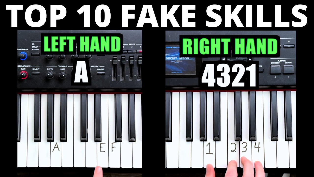 Top 10 Fake Piano Skills 🔥 - YouTube