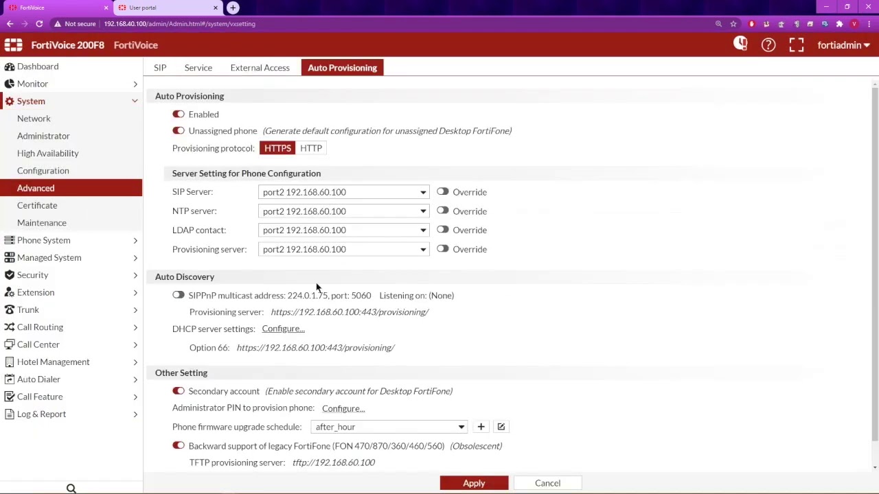 Provisioning 3rd Party Phones with FortiVoice - YouTube