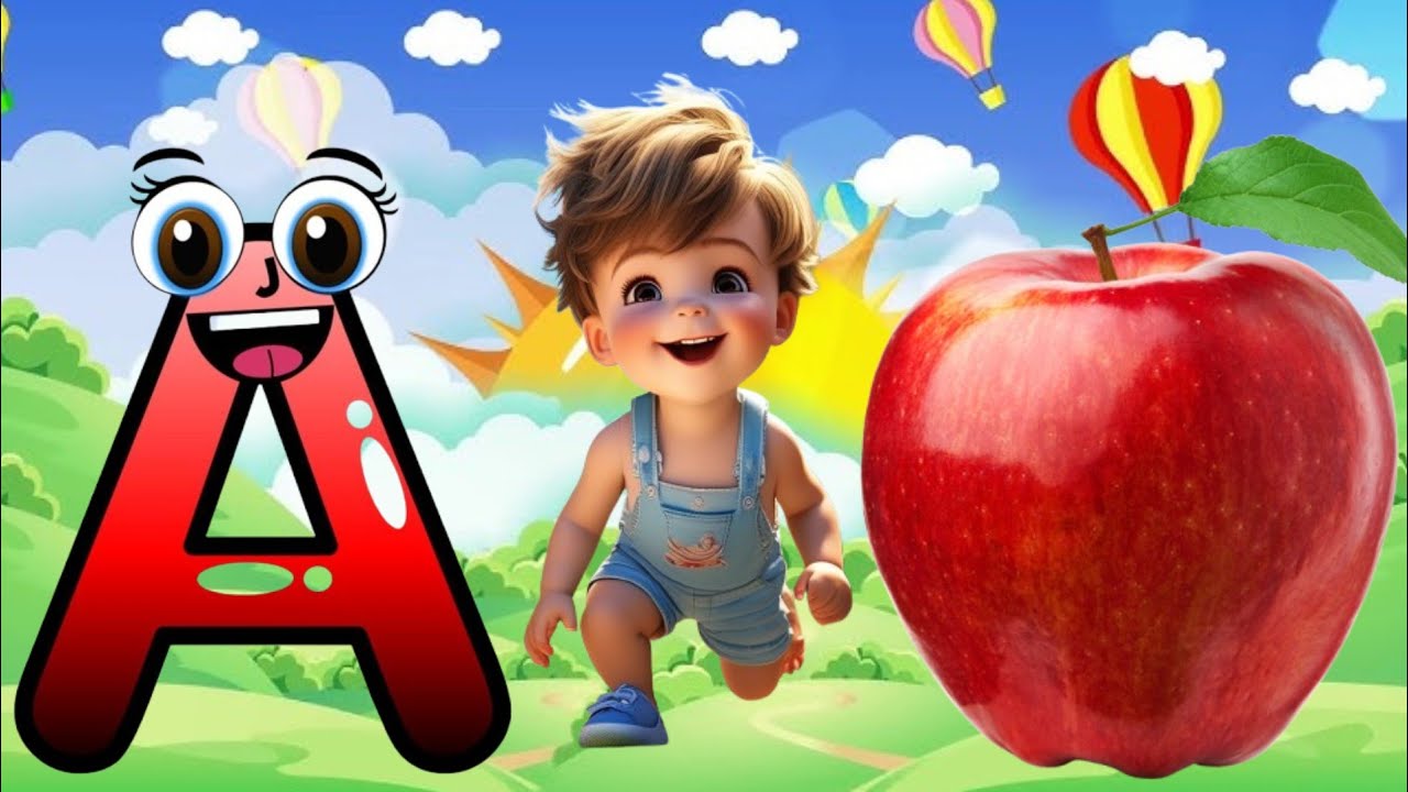 🍎 A for Apple | Learn Alphabet A | Fun Learning for Kids! 🍎| Learn the ...