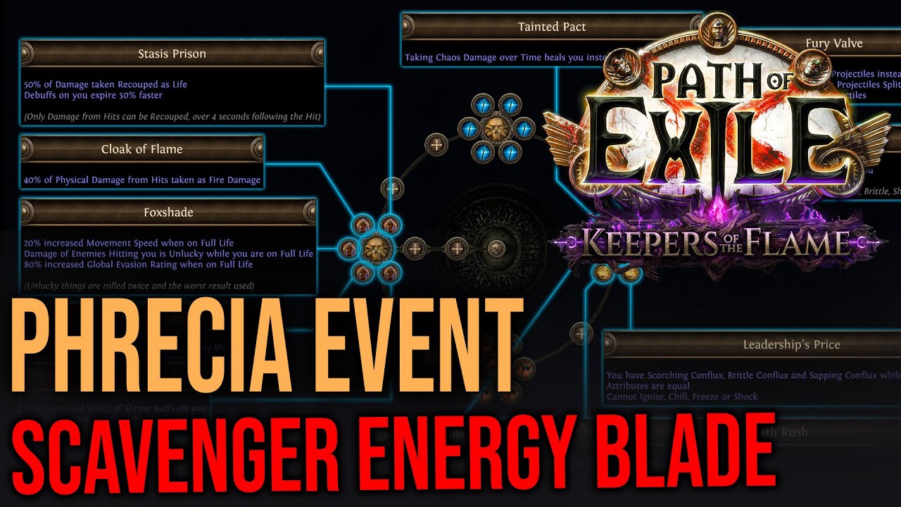 Scavenger Energy Blade - My plan for Path of exile 1 Phrecia Event ...