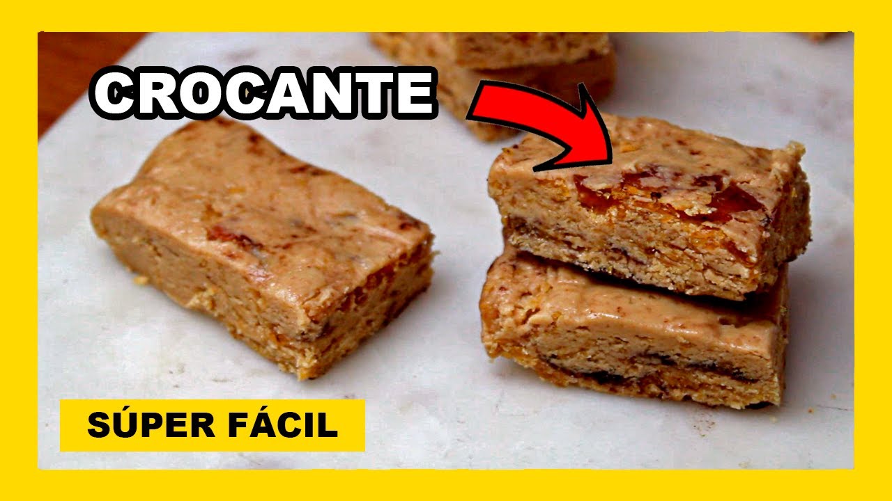 🔶 Como hacer TURRÓN de MANÍ y caramelo (mantecol) - SÚPER FÁCIL - YouTube