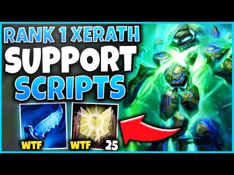WHEN XERATH SUPPORT DOES MOST DAMAGE | RANK 1 XERATH SCRIPTS - League of Legends - YouTube