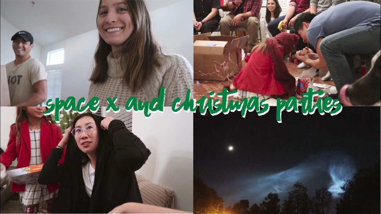 SpaceX and Christmas Parties VLOGMAS day 22 - YouTube