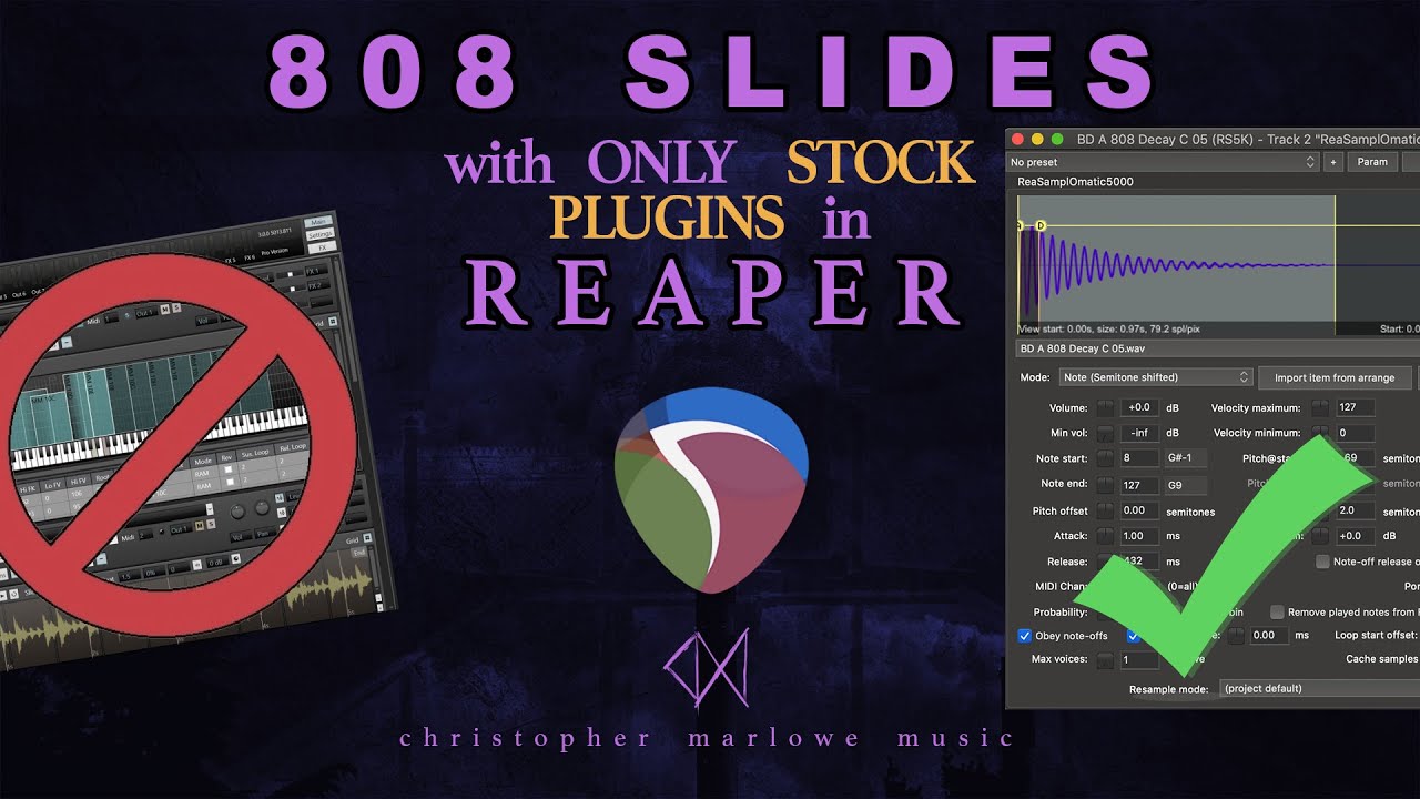 NEW METHOD For Gliding 808 Basses in Reaper - ReaSamplOmatic5000's New ...