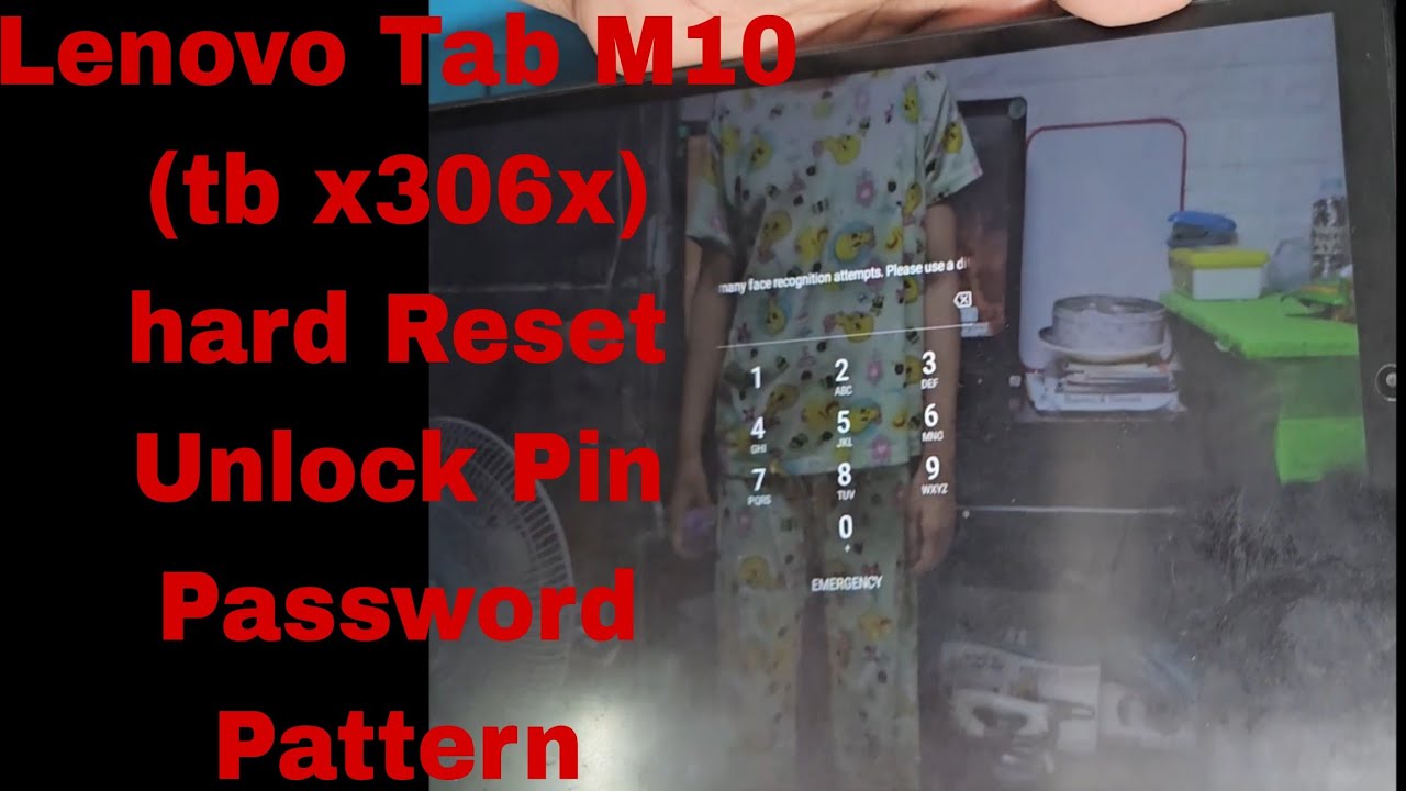 Lenovo Tab M10 hd (Tb X306X) how to Unlock Password/Pin/Pattern - YouTube