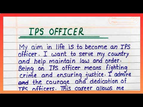 Essay on my aim of life to become an IPS officer /Essay on life an ips ...