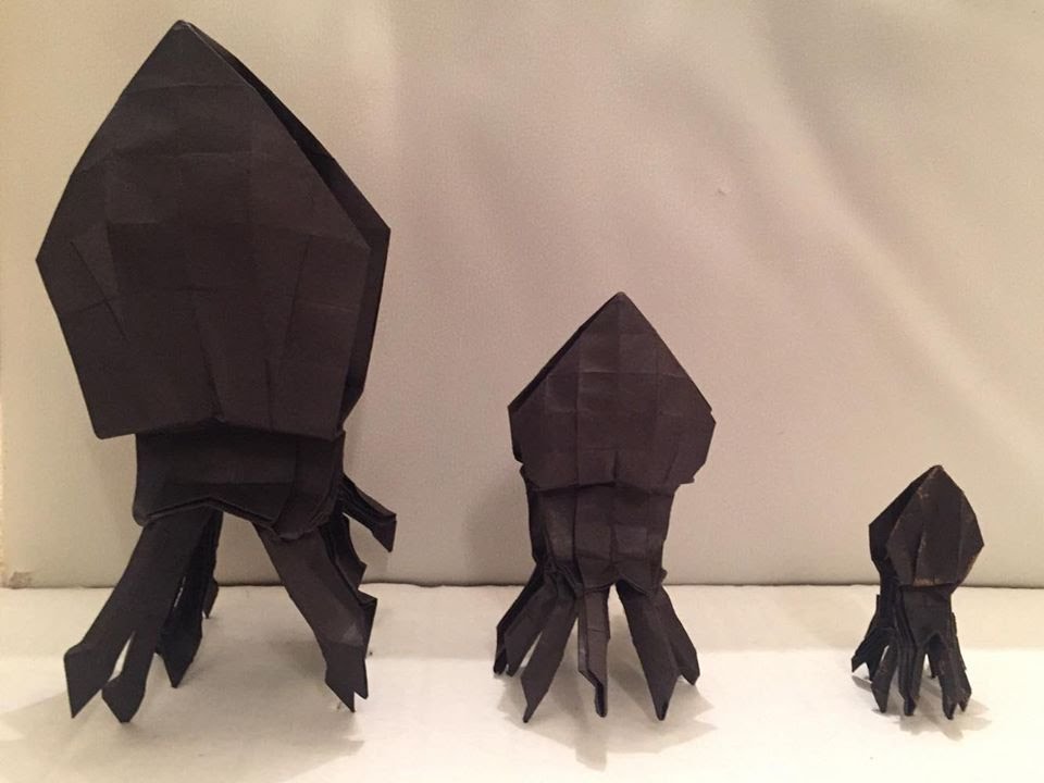 Origami Squid Timelapse - YouTube