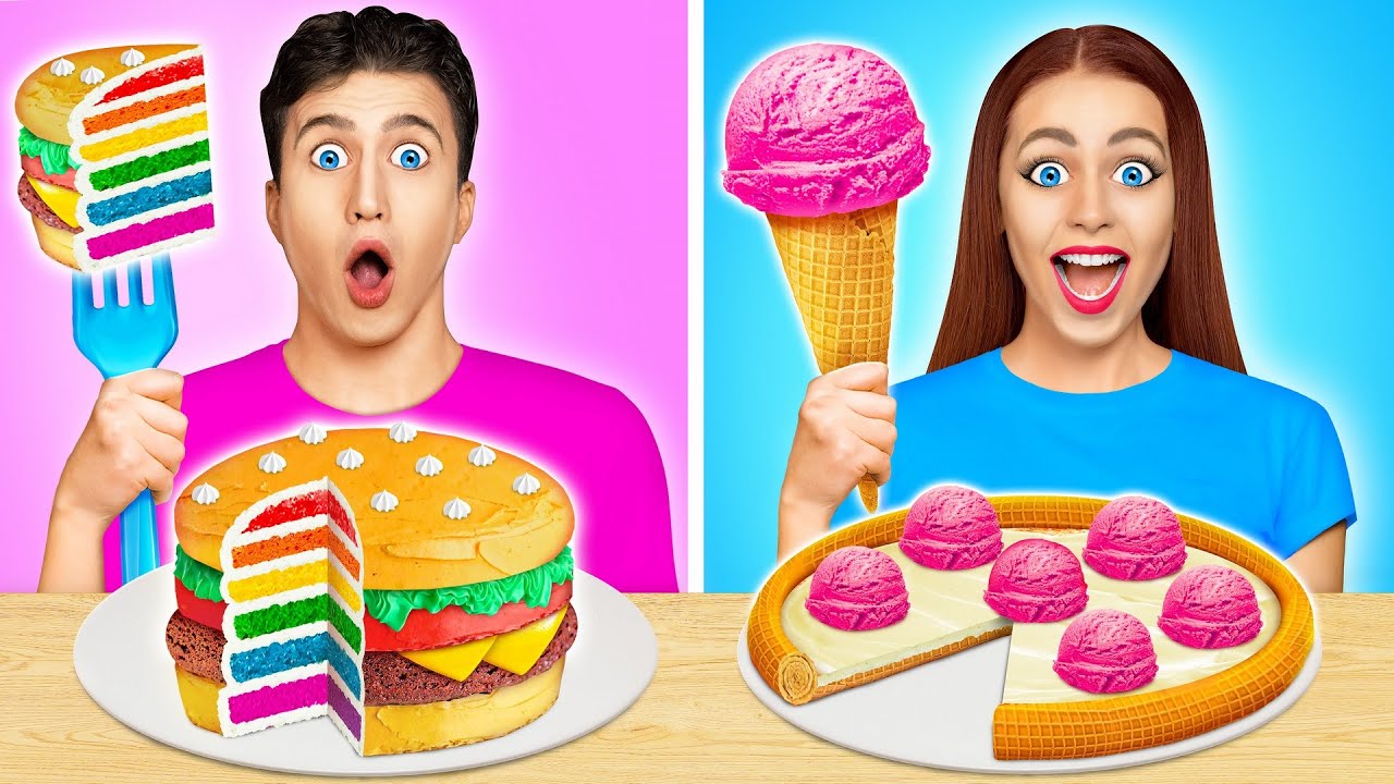 Last to Stop Eat Challenge for 24 Hours | Edible Battle by Multi DO ...