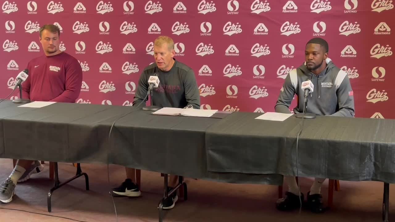 Montana Grizzlies Week 3 press conference, Part 1: Casey, Hauck, Cotton ...