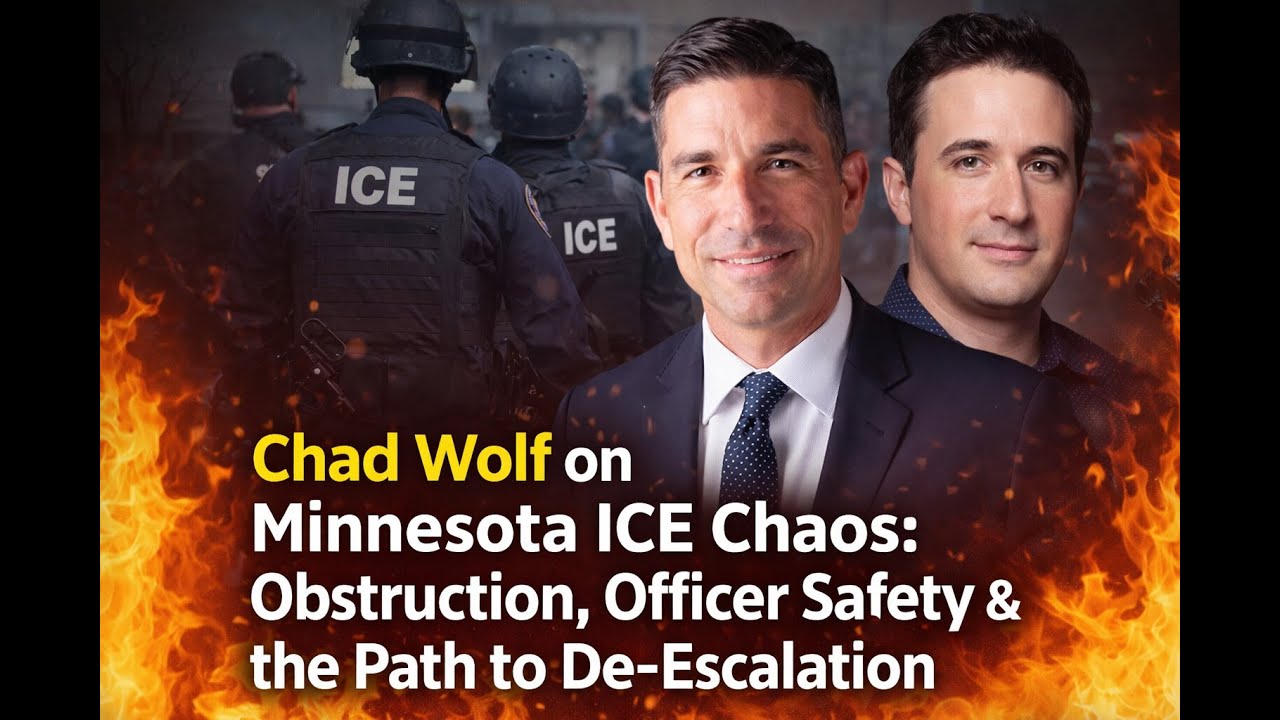 Chad Wolf on Minnesota ICE Chaos: Obstruction, Officer Safety & the ...