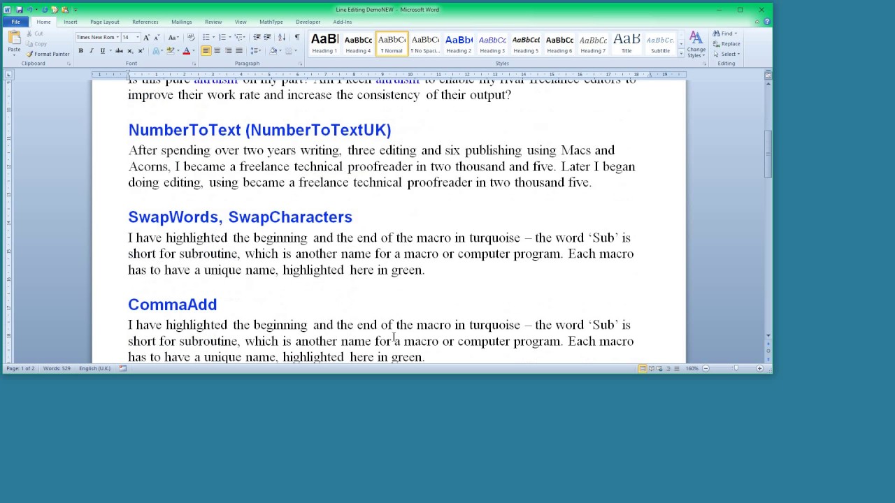Line Editing Part 1 - YouTube