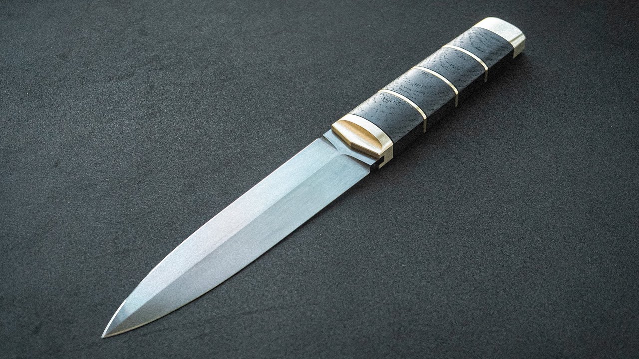 Knife Making - Black Dagger - YouTube