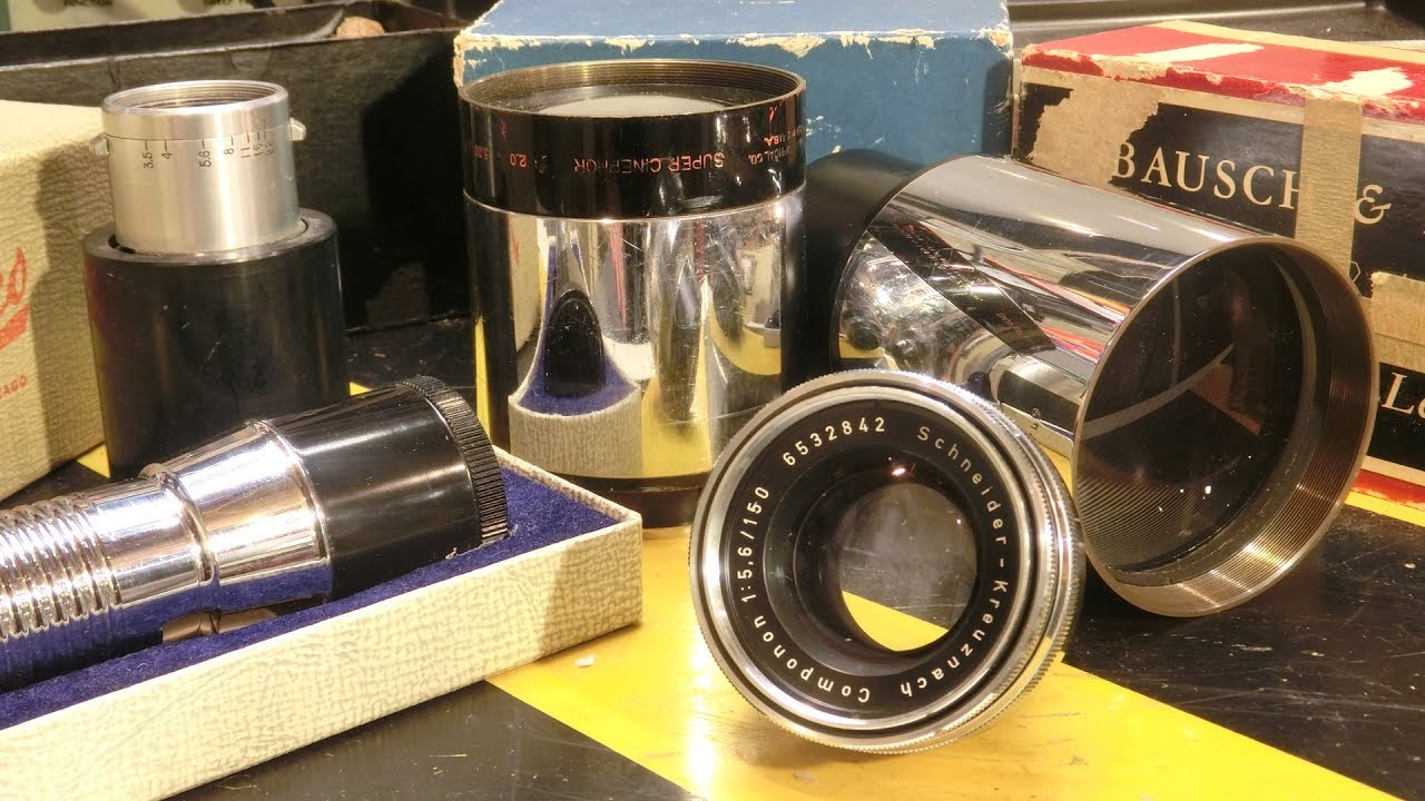 Inbox 18: Old Film Projector Lenses 16mm 35mm - YouTube
