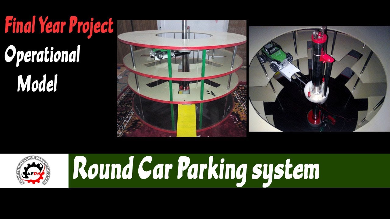 Round Car Parking model #02 | Working of Model | Alam engineering - YouTube