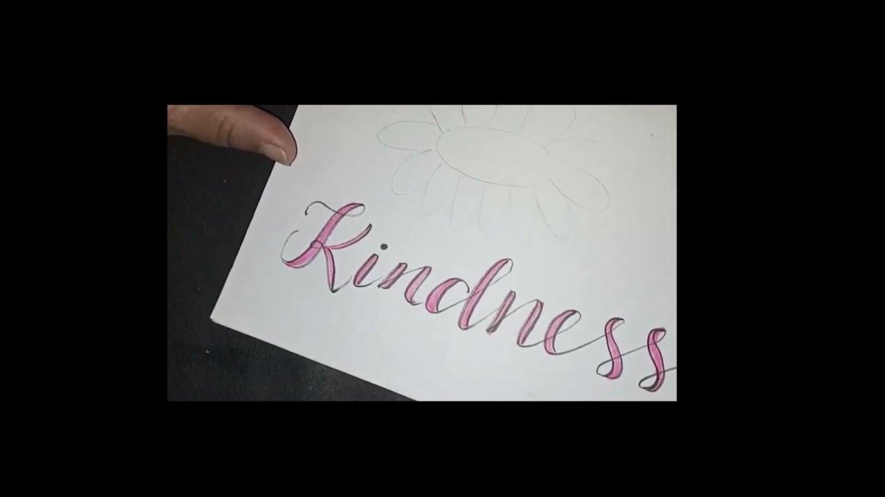 kindness/ World Kindness Day#kindness #cursive writing #calligraphy ...