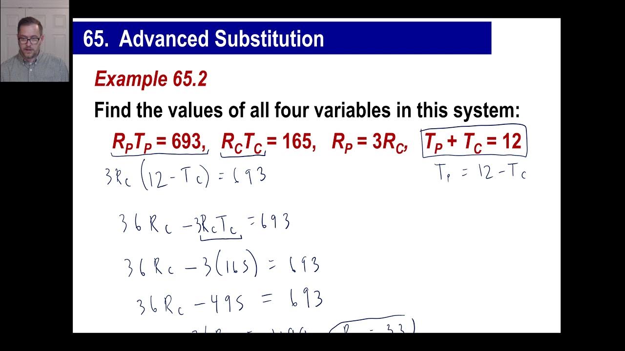 Saxon Math - Algebra 2: 3rd Edition (Lesson 65 - Advanced Substitution ...