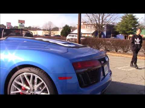 2017 Audi R8 V10 Spyder Revs, Exhaust Crackle and Acceleration