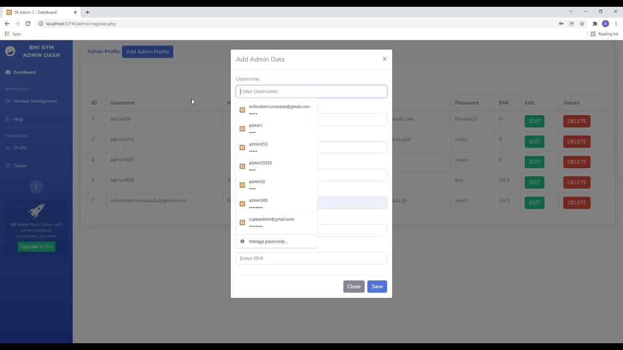 Admin Dashboard CRUD Operations - YouTube