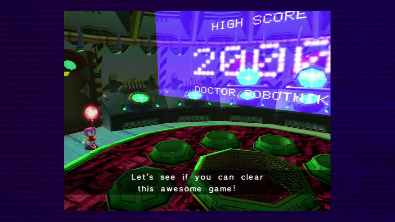 Sonic Adventure (PS3) - AMY - Cutscene 06, Let's see if you can clear ...