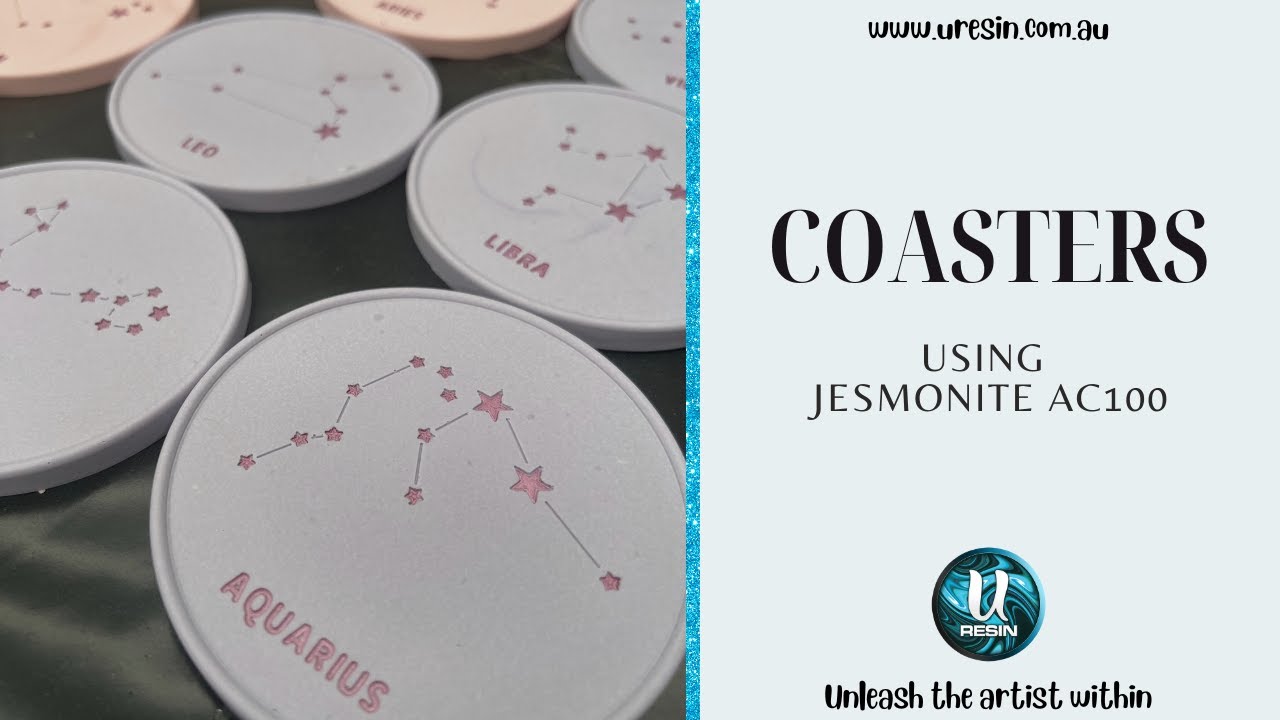 U RESIN | Making Star Sign Coasters with JESMONITE AC100 - YouTube