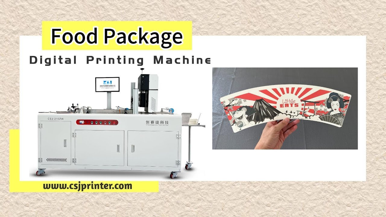 Paper food packing printing machine，takaway box digital printer ...