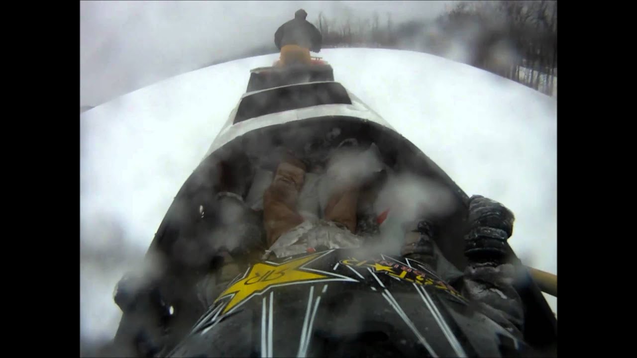 ATV Pulling The Sled - YouTube