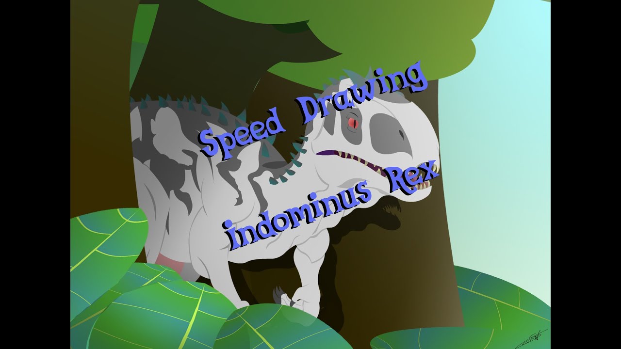 Speed Drawing Indominus Rex - YouTube