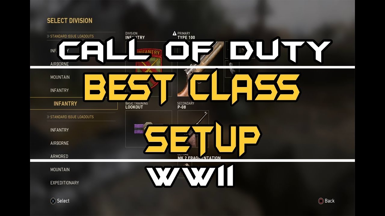 HIGH KD! CALL OF DUTY WW2 (WWII) BEST CLASS SETUP! BETA ONLINE - YouTube