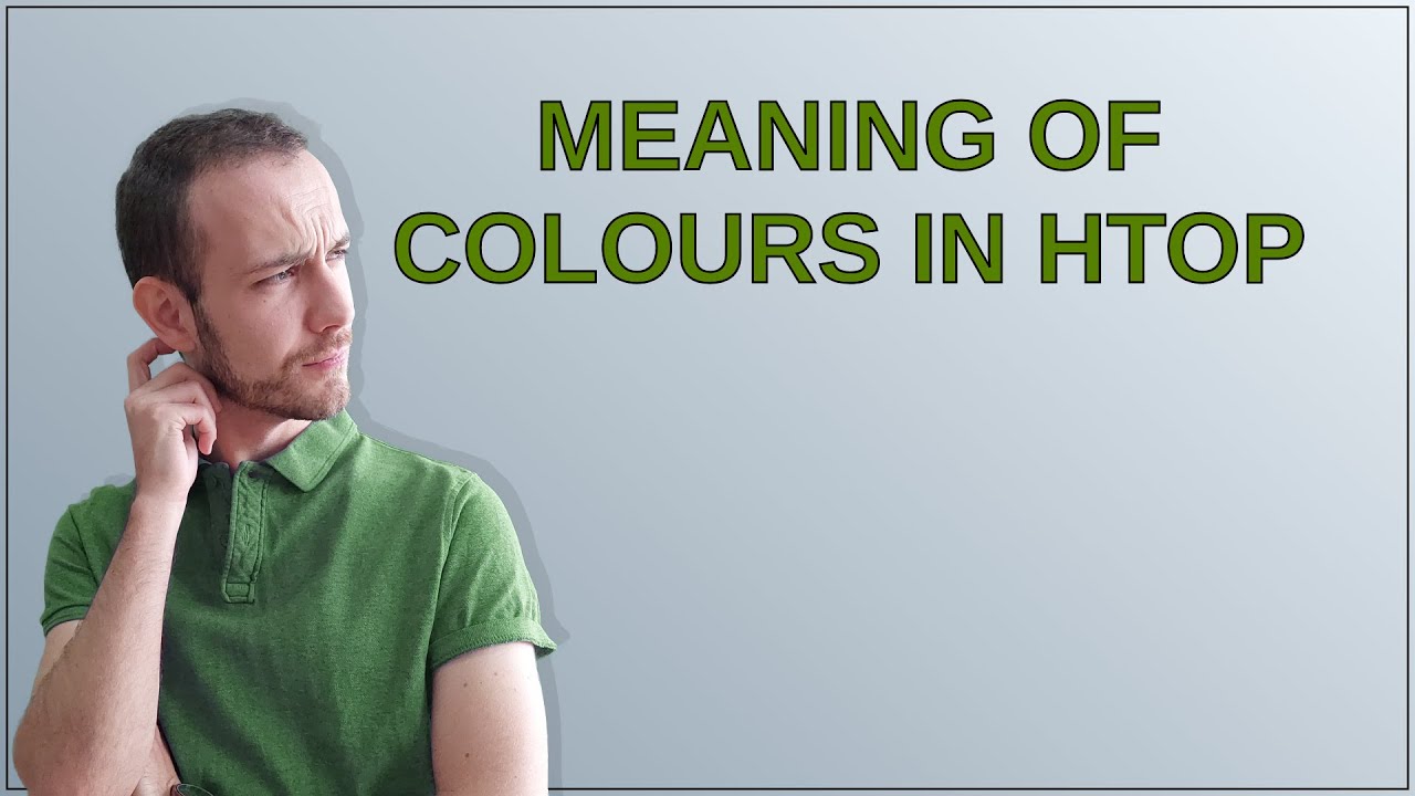 Unix: Meaning of colours in htop - YouTube